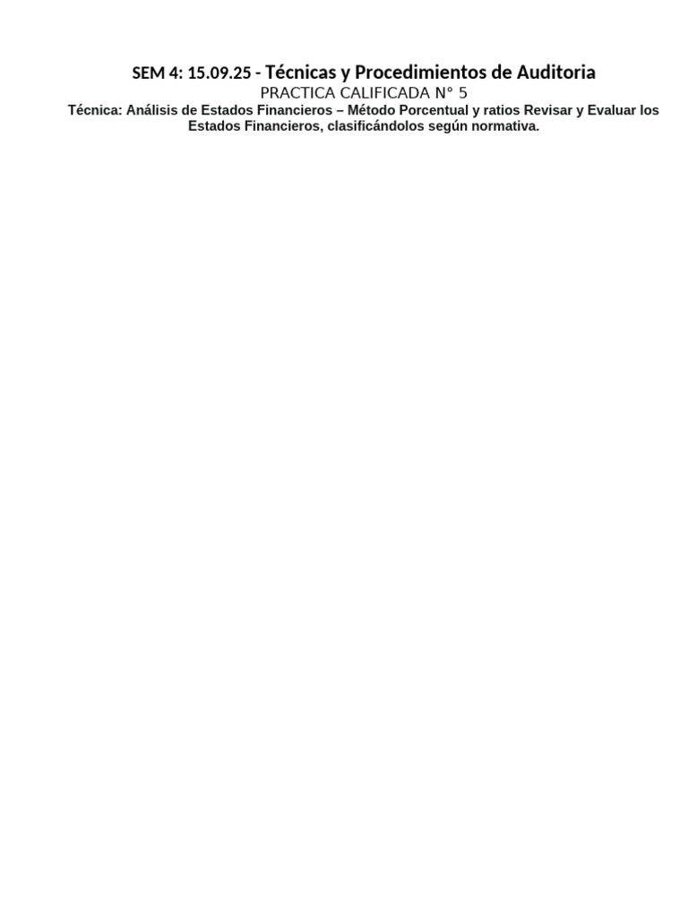 Sem 4 Práctica 5 | PDF | Servicios financieros | Business