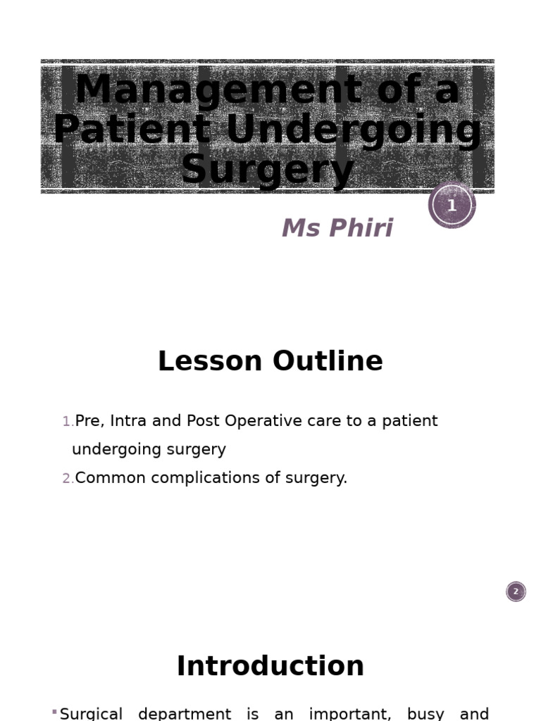 MGX of A Patient Undergoing Surgery | PDF | Surgery | Anesthesia