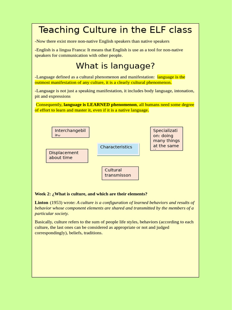 Semana 1 | PDF | Linguistics | Human Communication