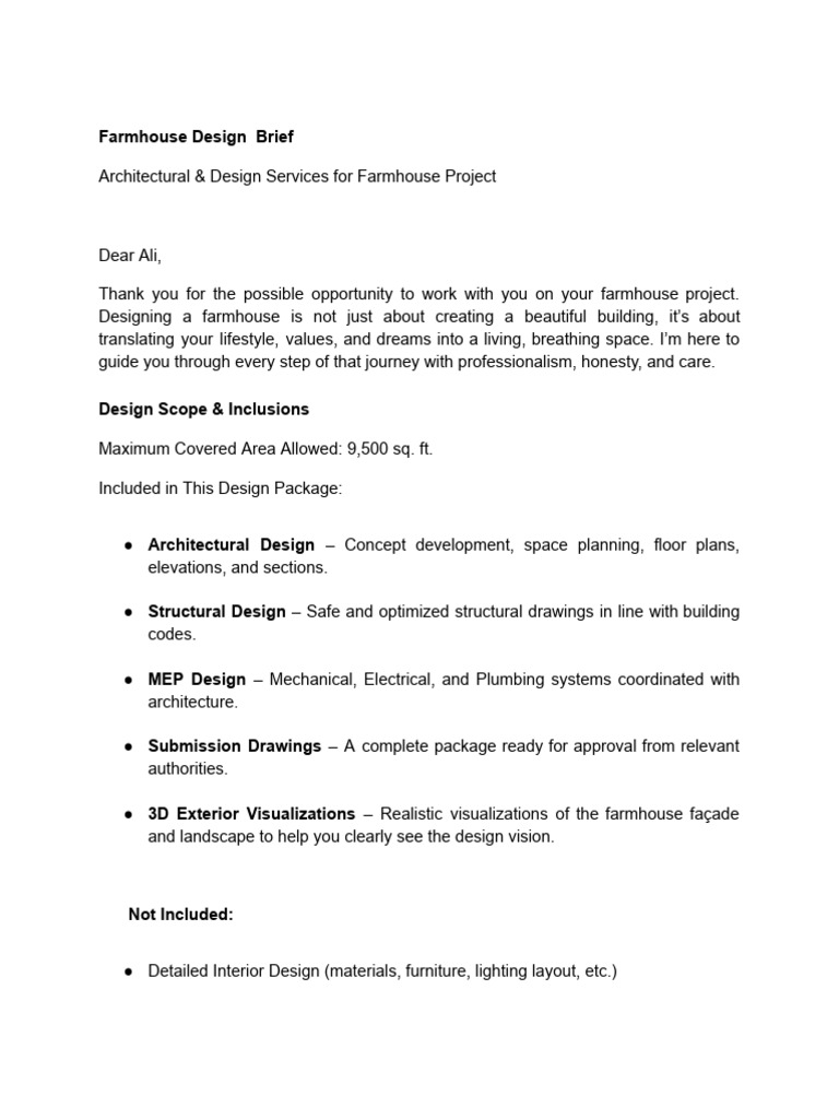 Project Brief - Ali Zia | PDF