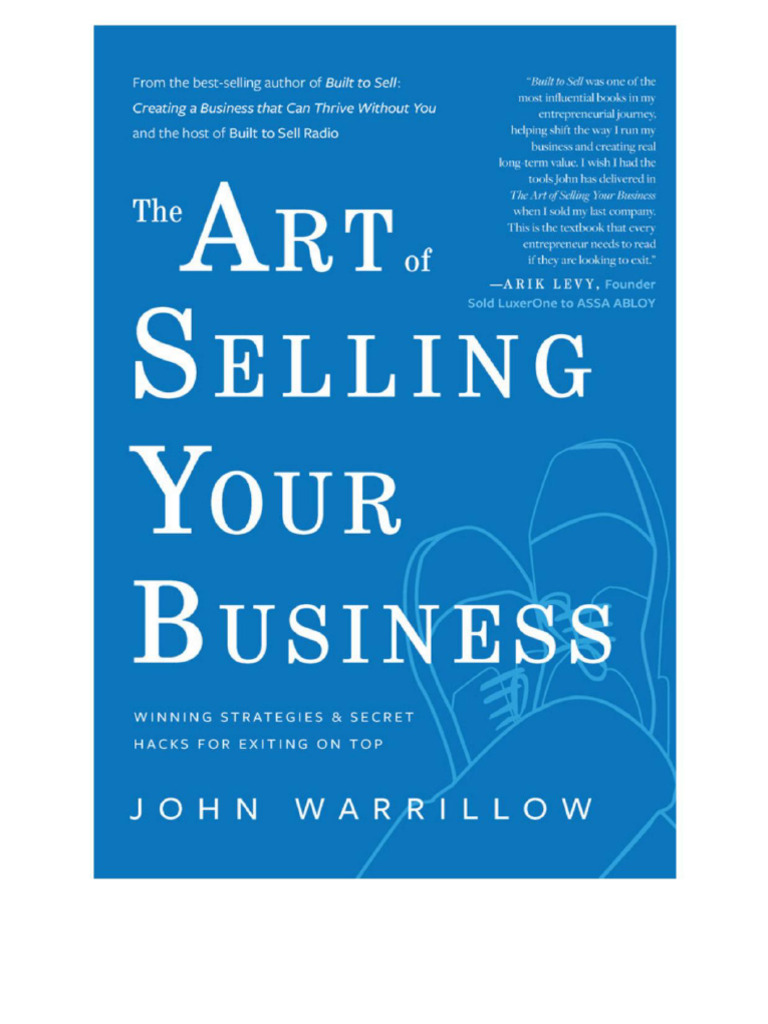 The Art of Selling Your Business - John Warrillow-1 | PDF | Mergers And ...