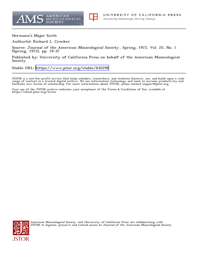 Hermann's Major Sixth Explained | PDF | Elements Of Music | Pitch (Music)