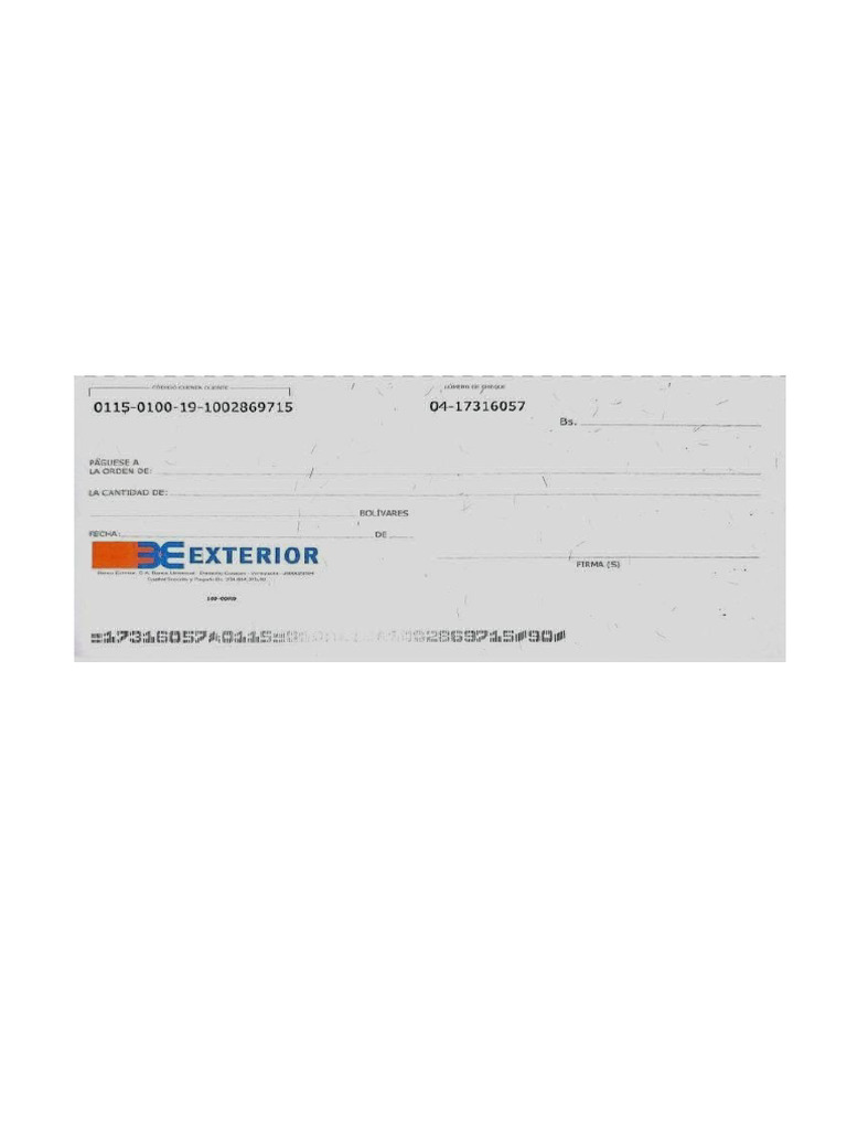 Cheque Imagen | PDF