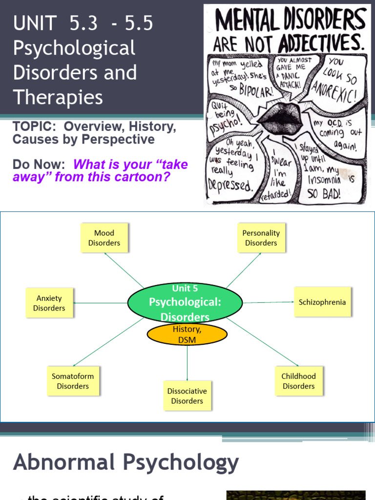 Unit 5.3 Intro - Disorders and Treatments | PDF | Mental Disorder ...