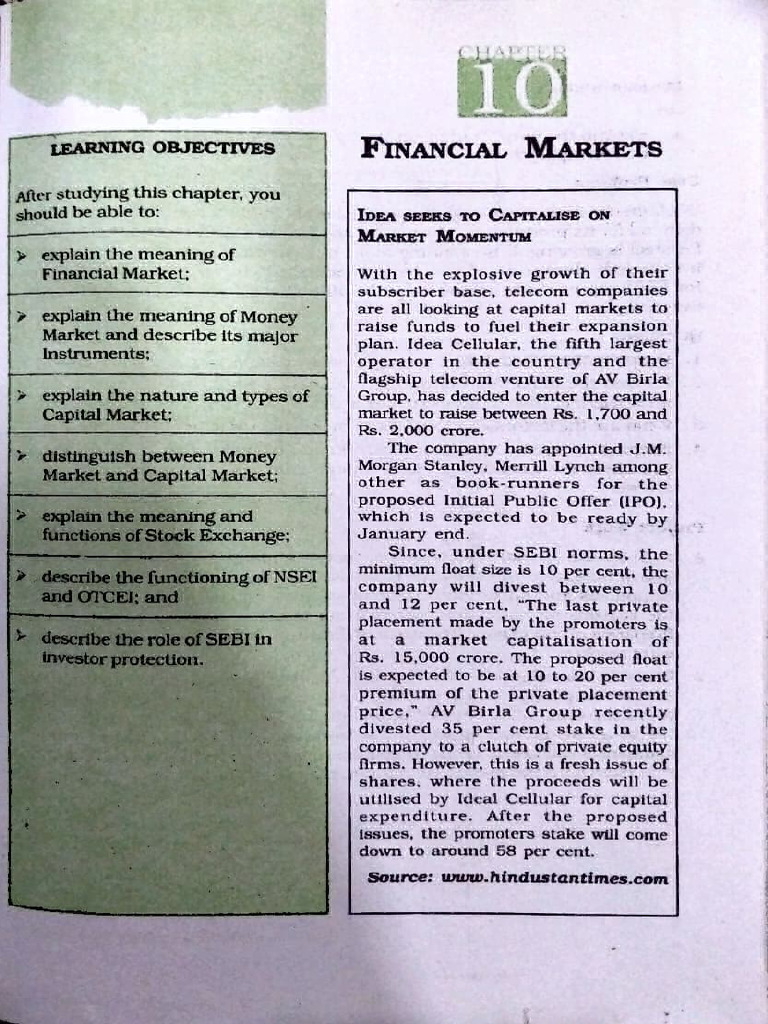 Understanding Financial Markets Basics | PDF | Securities (Finance ...
