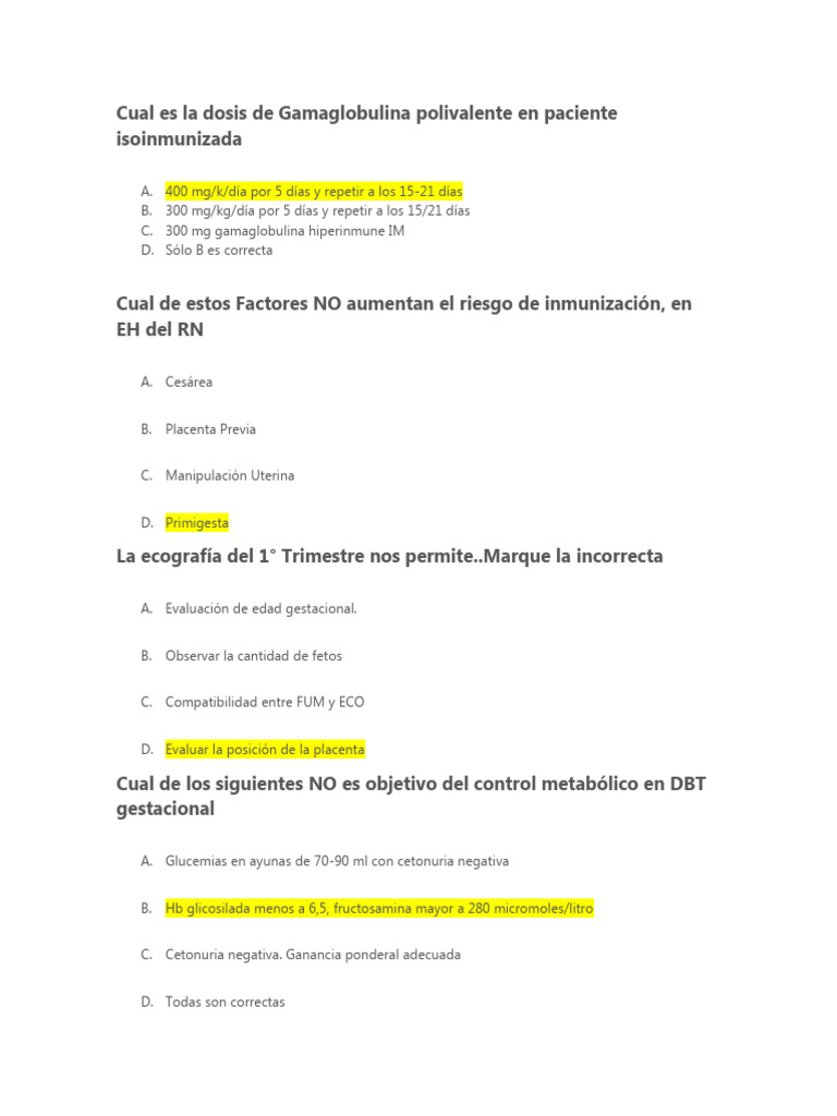 1 2 3 Parcial Obste Resueltos | PDF | El embarazo | Parto