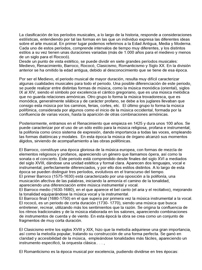 Evolución de la Acústica Musical | PDF | Instrumentos de cuerda ...