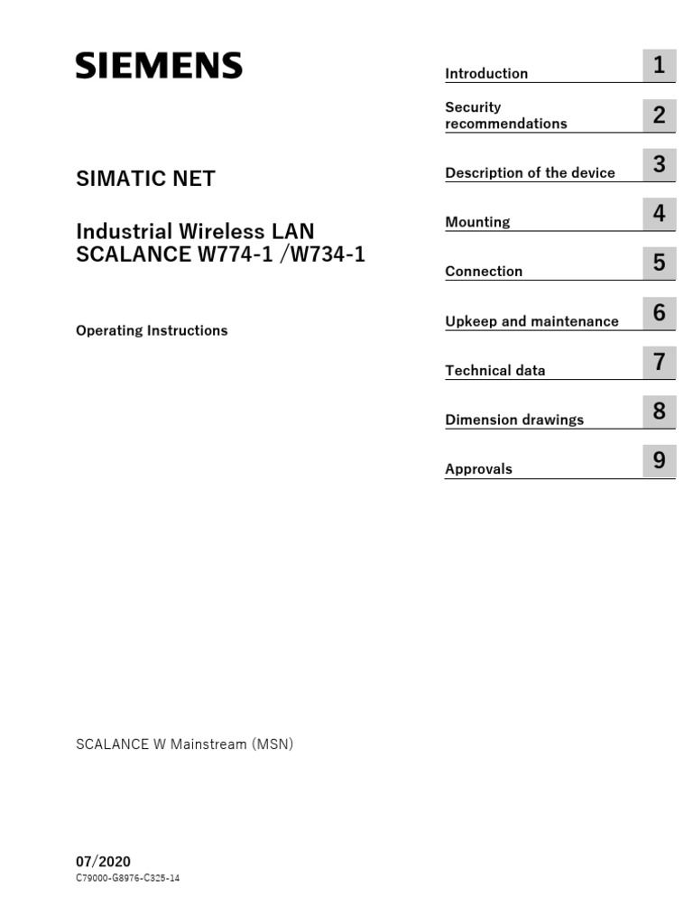 SCALANCE W774-1/W734-1 Manual | PDF | Port (Computer Networking ...
