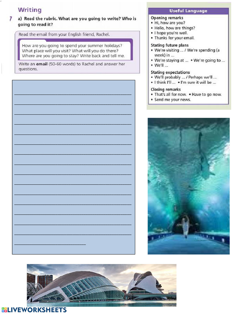 Writing. Informal Letter, Future | PDF