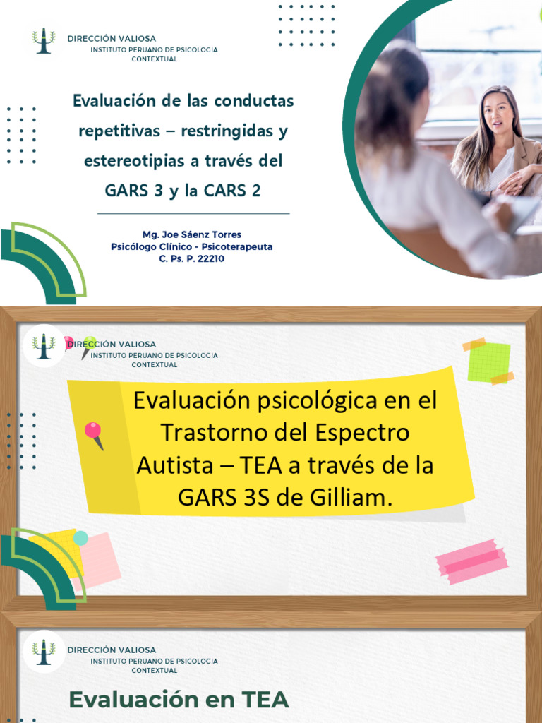 Evaluación del Autismo con GARS-3 y CARS-2 | PDF | Autismo | Conceptos ...