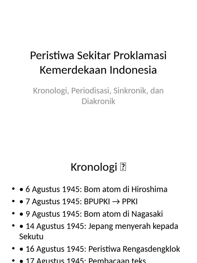 Proklamasi Kemerdekaan | PDF