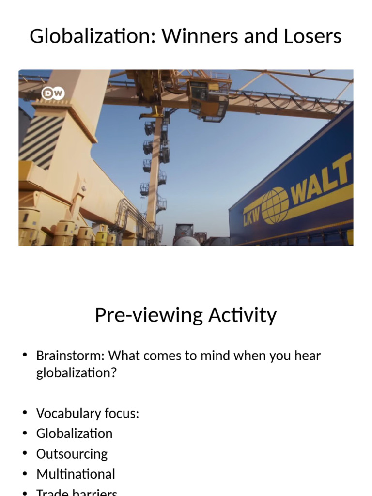 Globalization Winners Losers Part1 | PDF