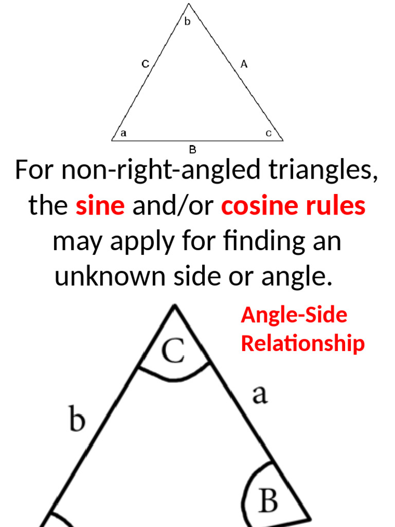 Sine and Cosine Rules | PDF