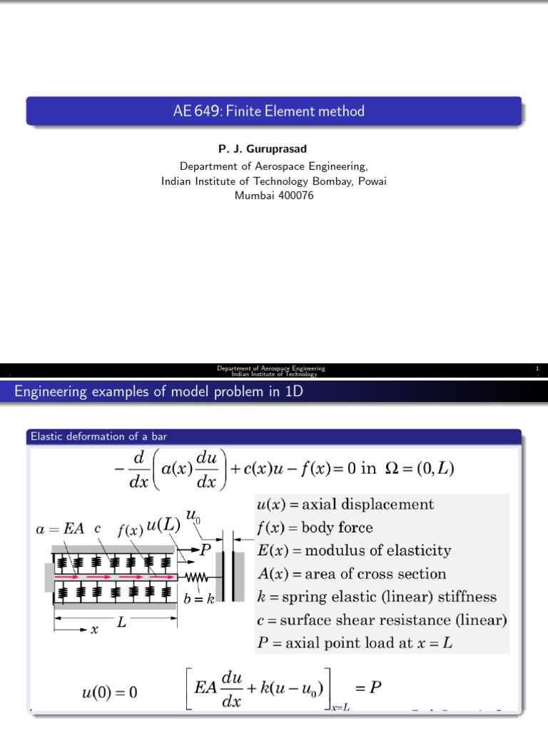 Fem1d Problems | PDF | Finite Element Method | Physics