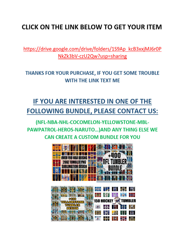 Download Your Custom Bundle Here | PDF