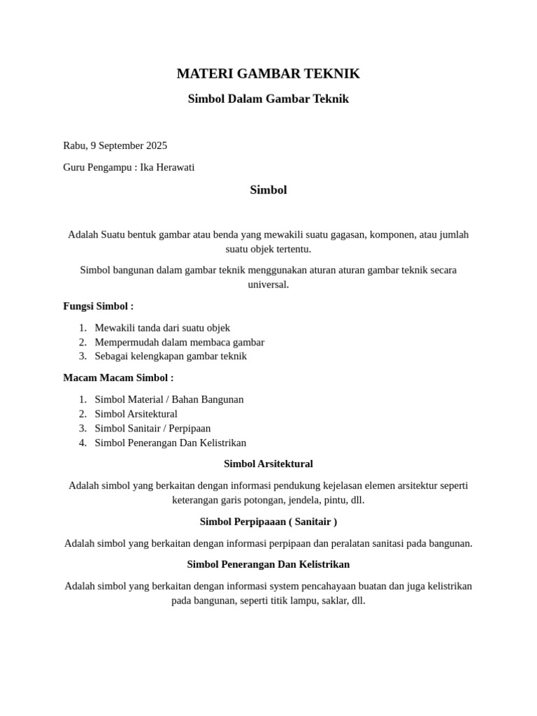Materi Gamtek ( Simbol ) | PDF