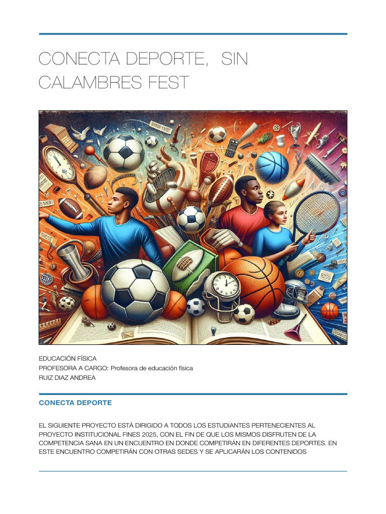 Propuesta de Proyecto 2 | PDF | Deportes | Inclusión (Educación)