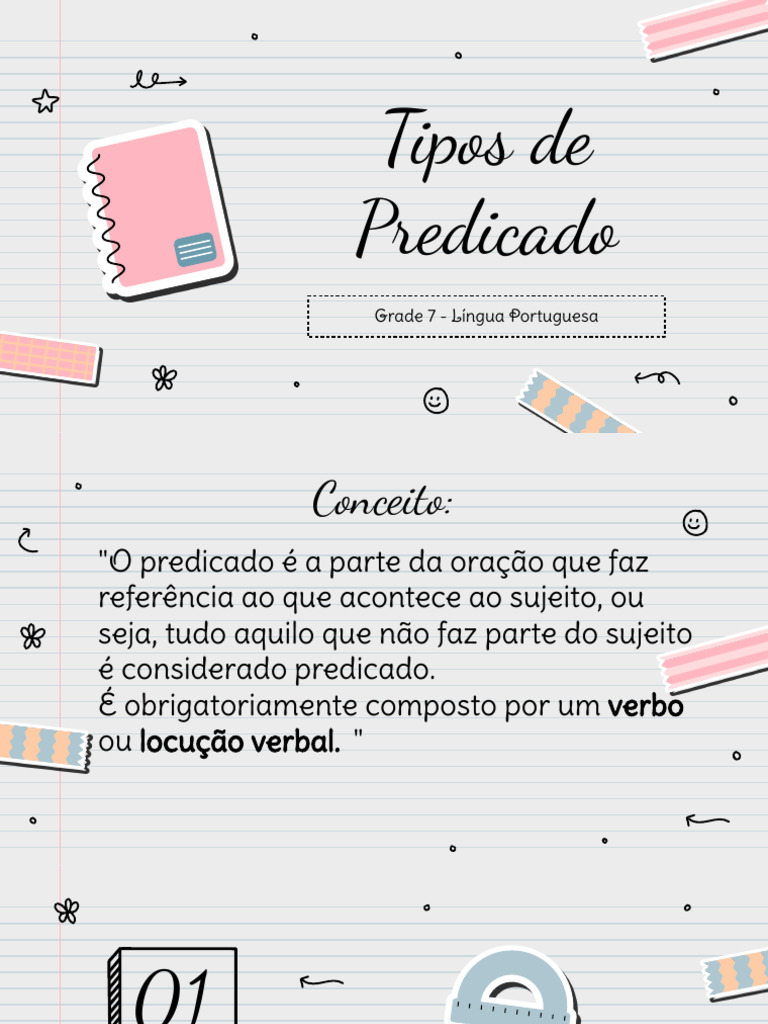 Tipos de Predicado na Língua Portuguesa | PDF | Assunto (gramática ...