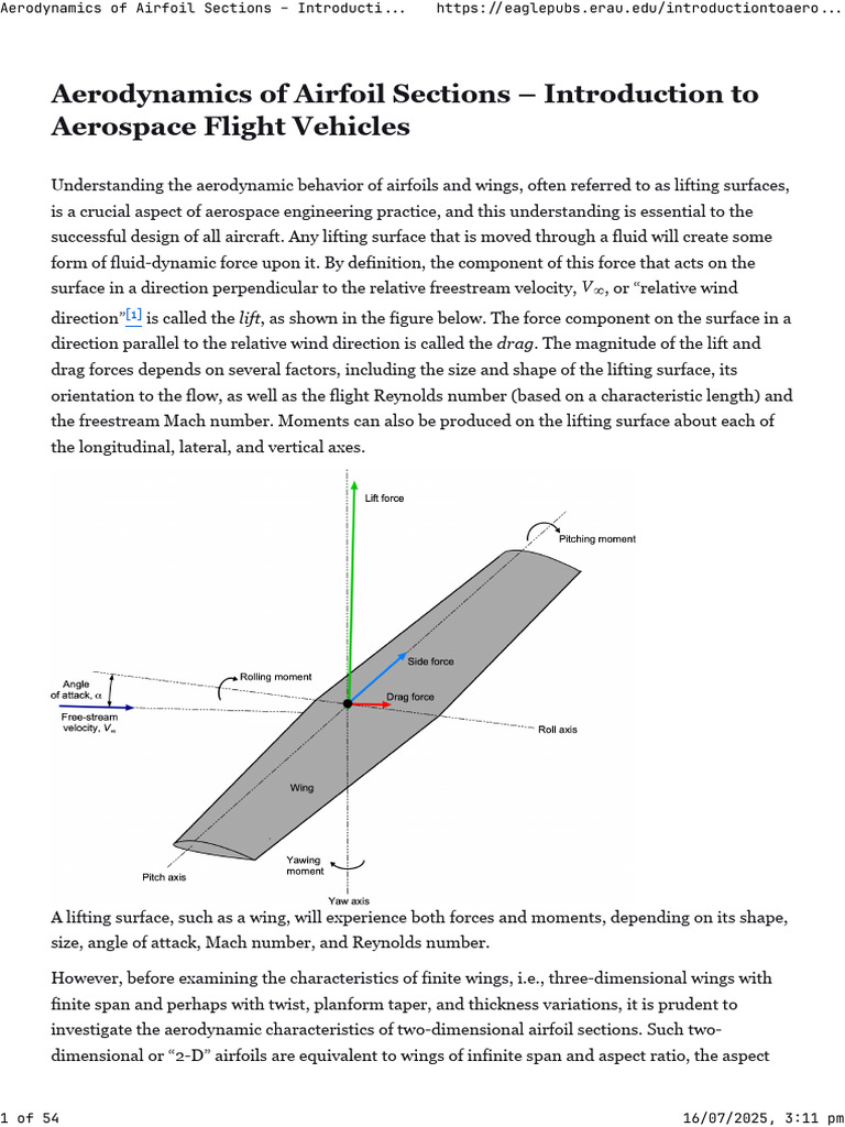 Aerodynamics of Airfoil Sections – Introduction to Aerospace Flight ...