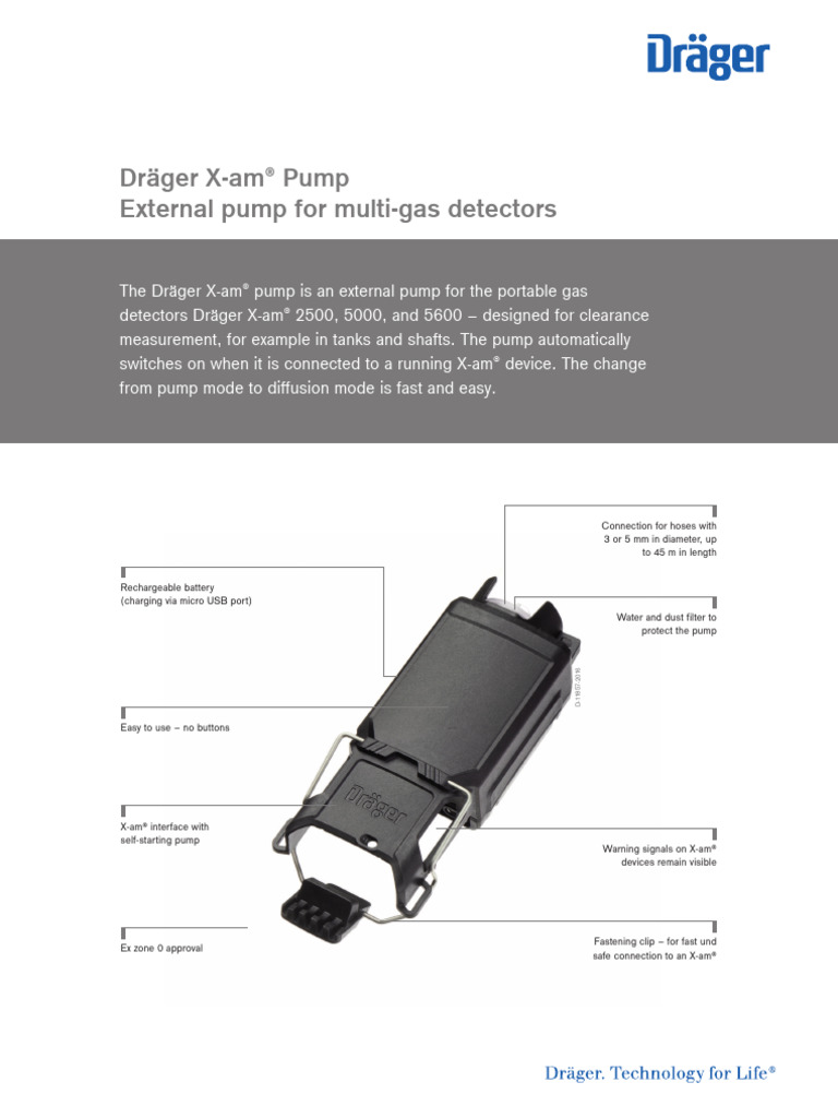 Drager X-AM External Pump | PDF | Equipment