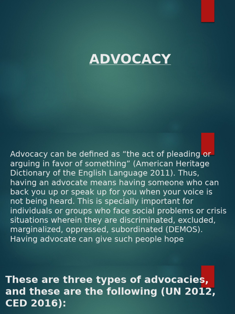 Understanding Advocacy Types and Methods | PDF | Policy | Argument