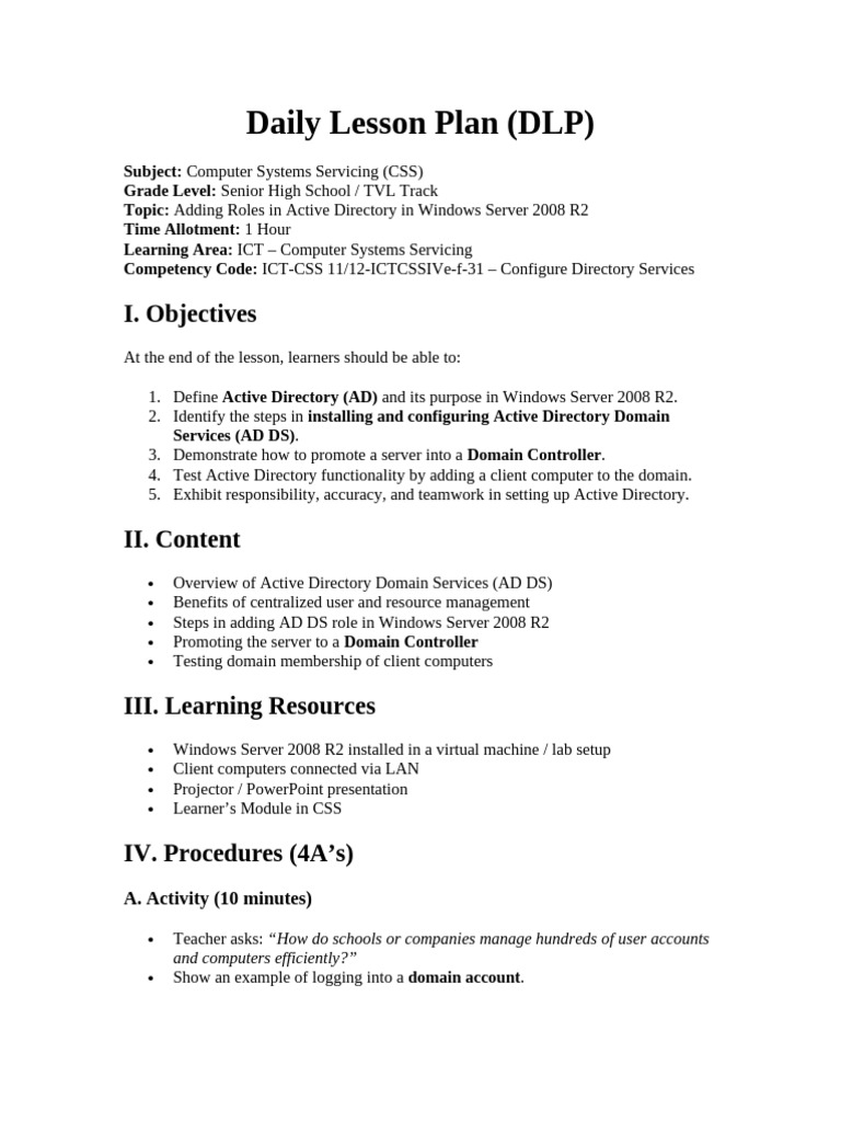 DLP Installing Active Directory | PDF | Active Directory | Windows Server 2008