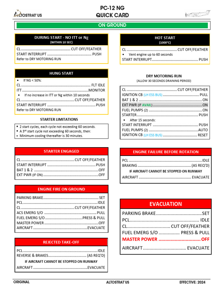 Quick Card | PDF | Civil Aircraft | Aviation