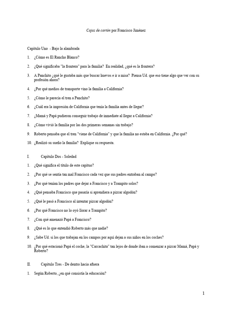 Preguntas-Cajas de Carton | PDF