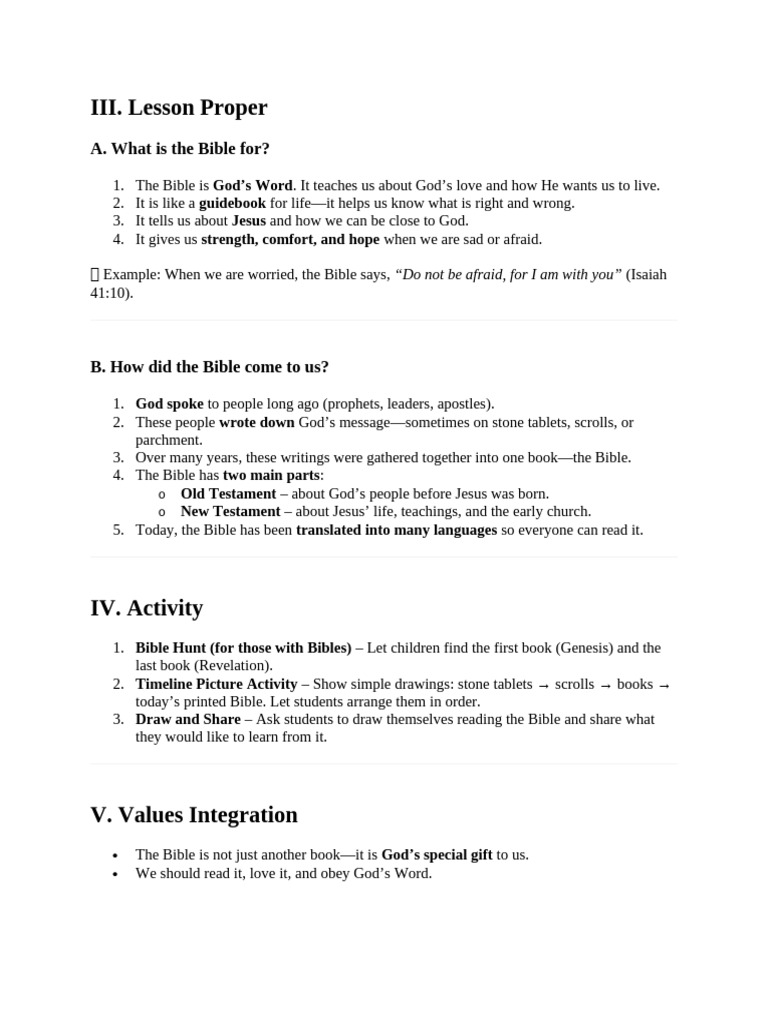 Understanding the Bible's Purpose | PDF