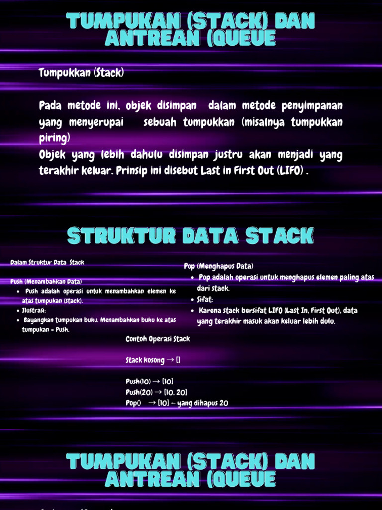 Struktur Data (Stack and Queue) | PDF