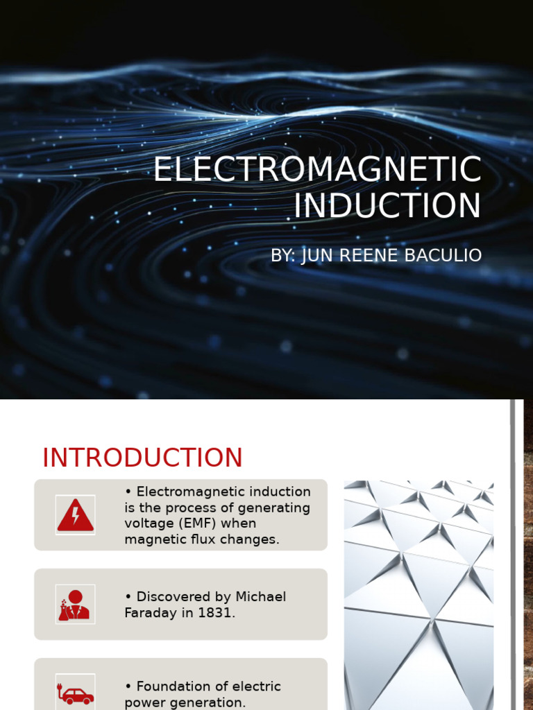Electromagnetic Induction Presentation | PDF | Electromagnetic Induction | Inductor