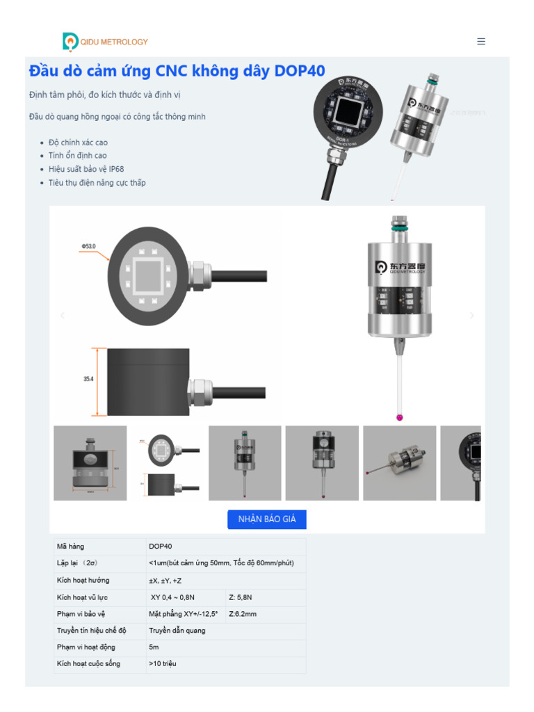 Powerful Wireless CNC Touch Probe To Boost Efficiency | PDF