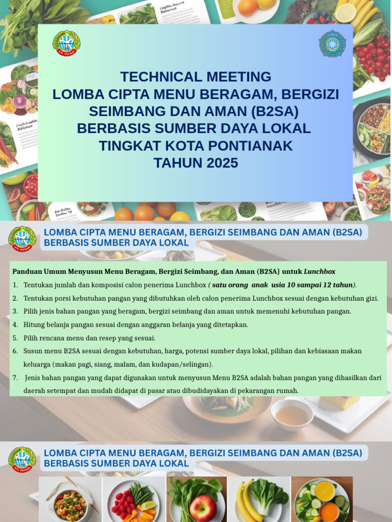 Technical Meeting Menu Lunch Box | PDF