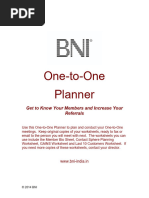 BNI Member Bio and Gains Worksheet | PDF | Knowledge | Cognitive Science