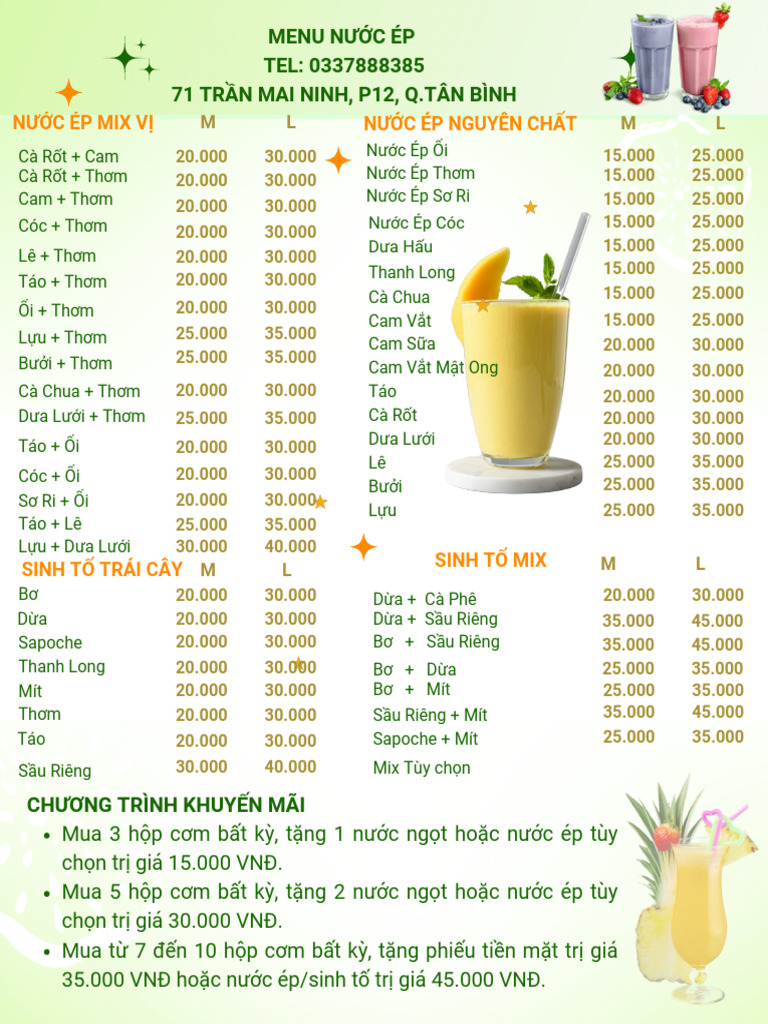 Menu Nuoc Ep - Com | PDF