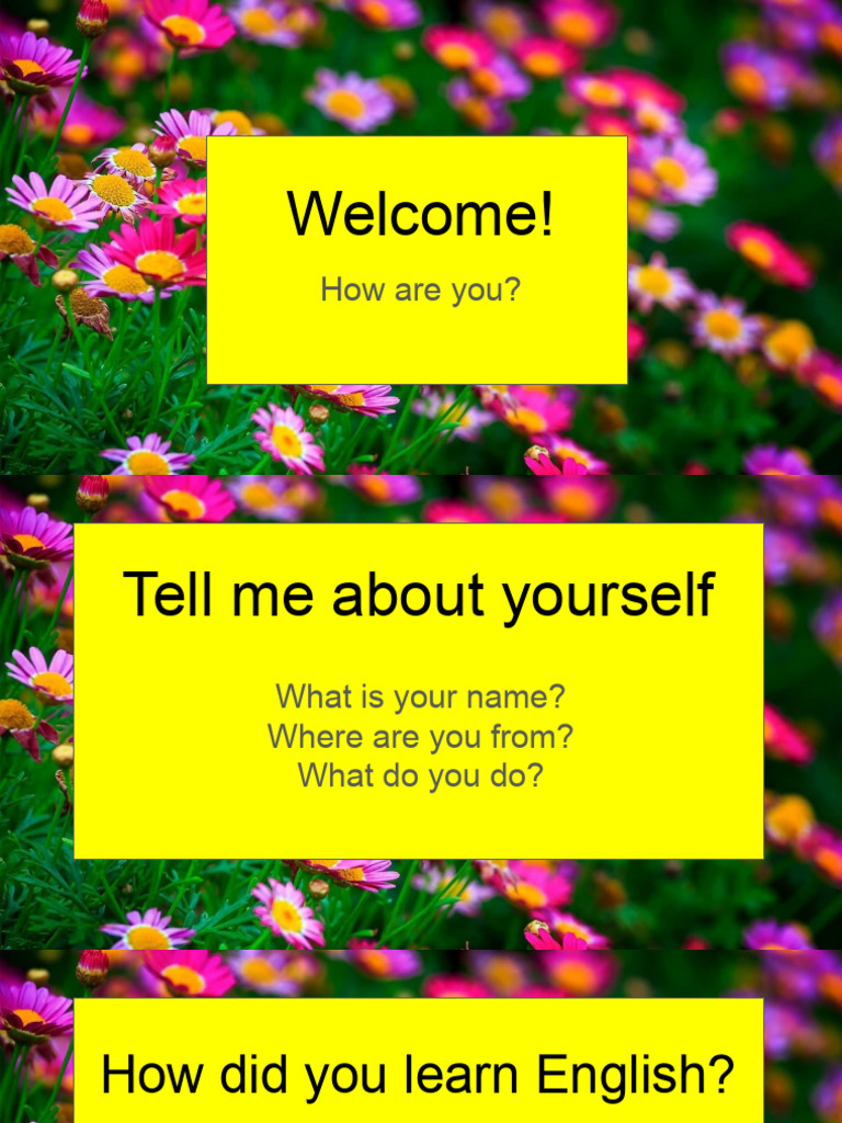 Getting to Know You | PDF