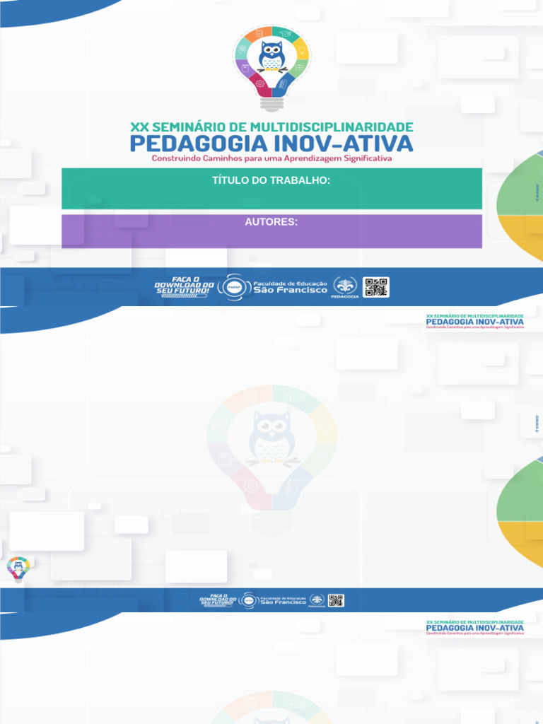 Modelo Slides Multidisciplinar Pedagogia Faesf Ma | PDF