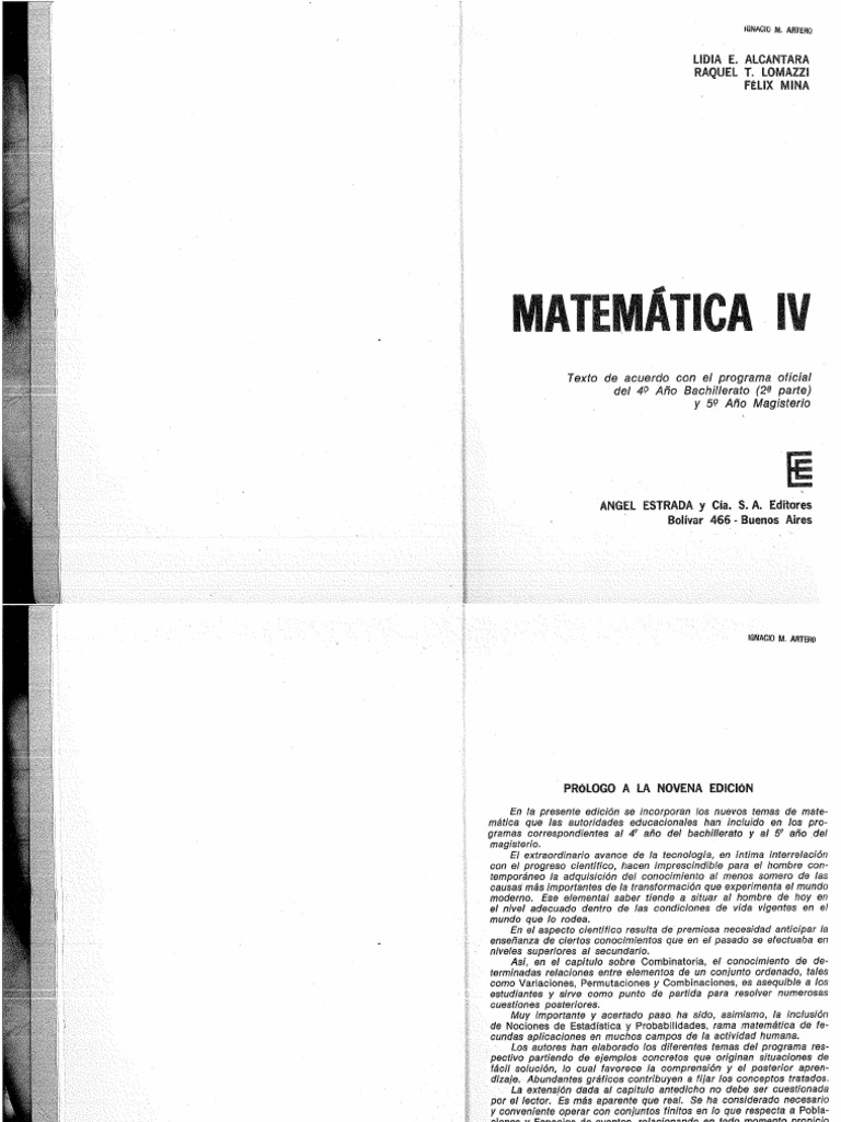 Matemática 4 | PDF