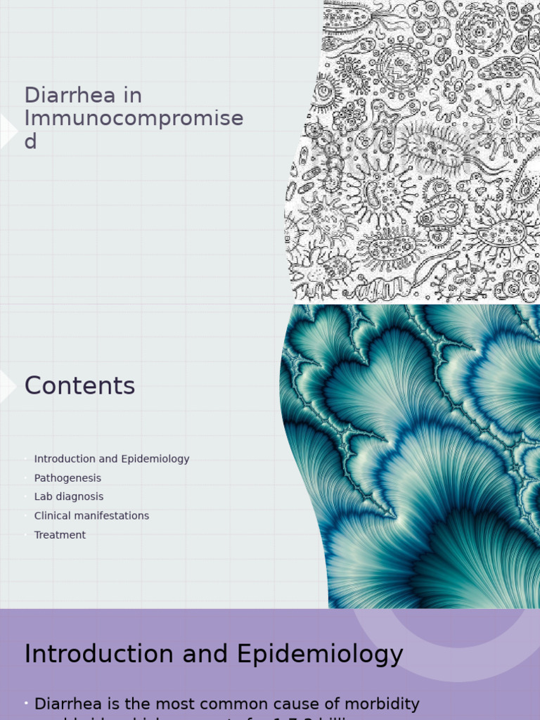 Diarrhea in Immunocompromised Patients | PDF