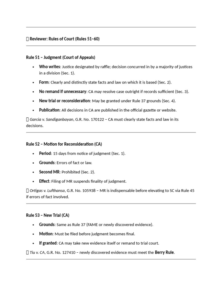 Rule 50-60 | PDF | Injunction | Judgment (Law)
