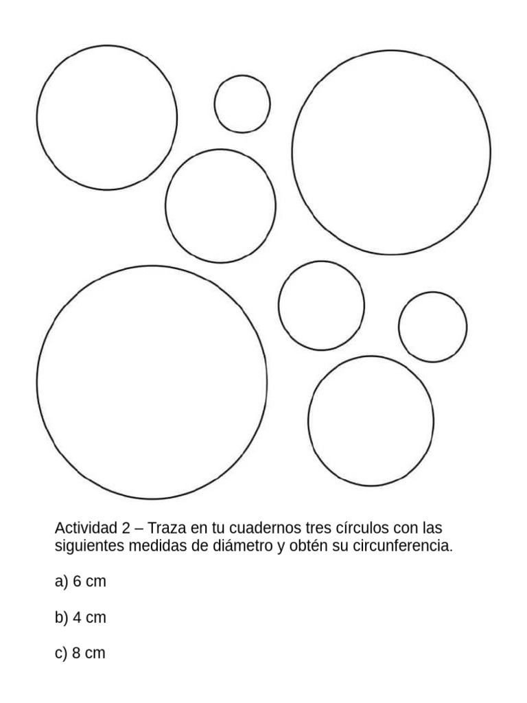 Actividad Circulos | PDF
