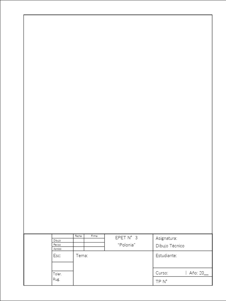 A4 CON ROTULO EPET3 Escala de Pagina - Ninguno | PDF