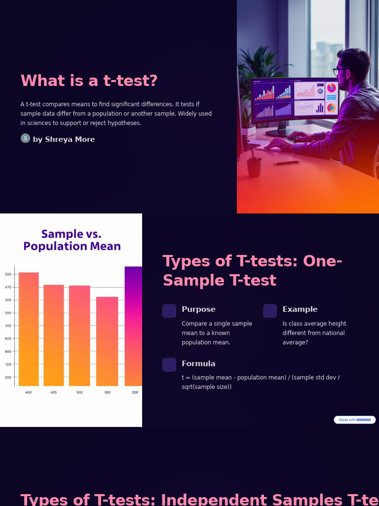 Understanding T-Tests and Their Applications | PDF | Student's T Test ...