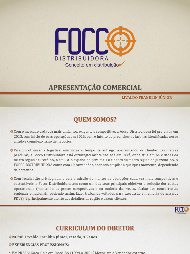 Focco Distribuidora: Logística e Crescimento | PDF | Logística ...