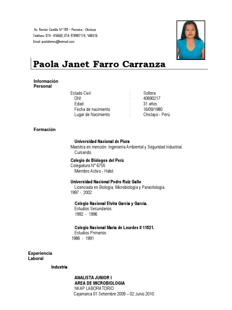 Paola Curriculum | Microsoft | Microsoft Windows