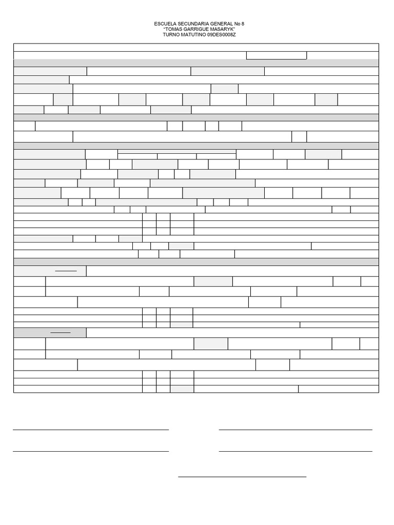 Hoja de Datos Personales 2025-2026 | PDF