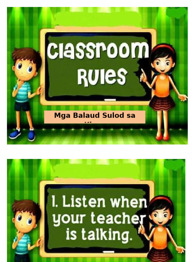 Classrom Rules | PDF