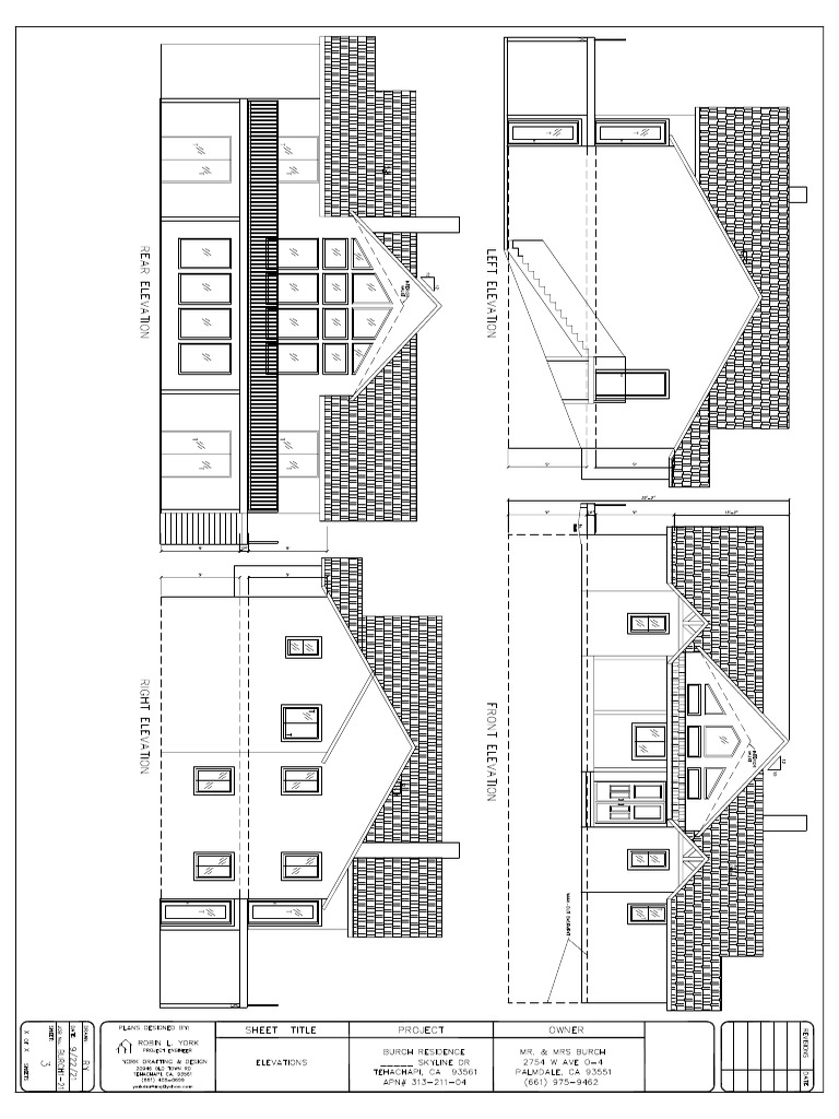 Burch Sheet 3 Elevations | PDF