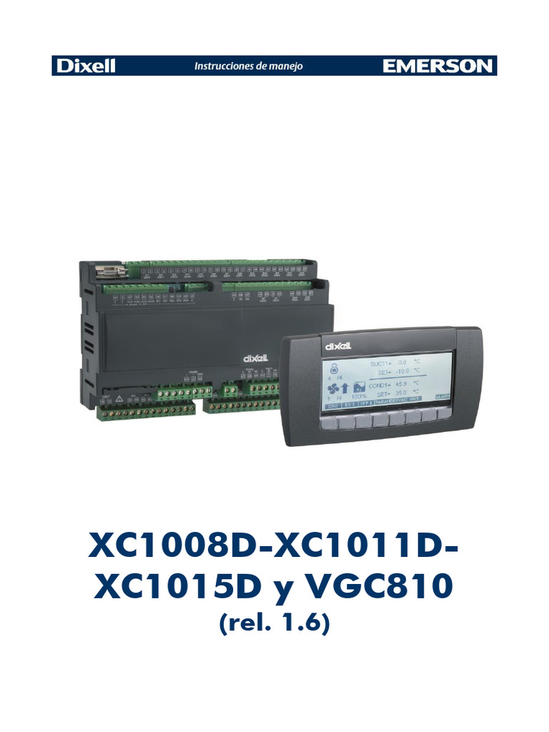 XC1000D-SP r1.6 | PDF | Relé | Menú (Computación)