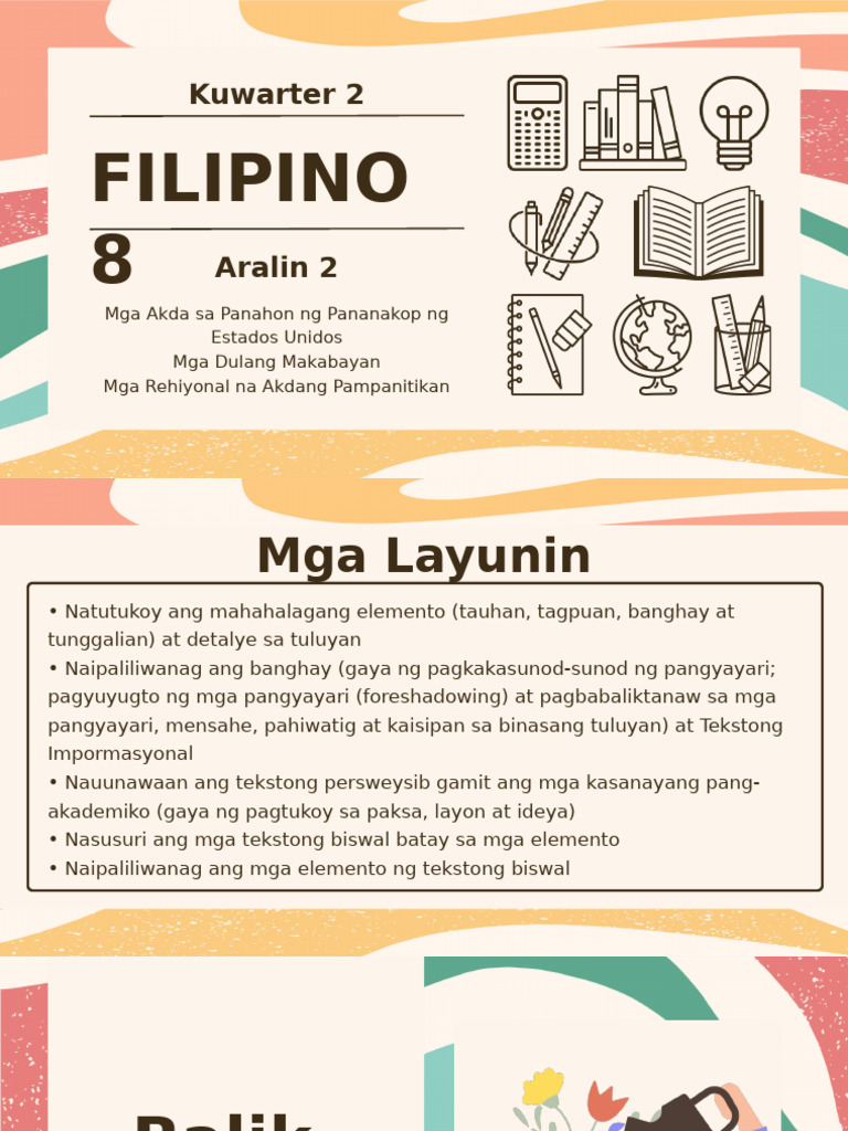 Fil8 Q2 Aralin 2 | PDF